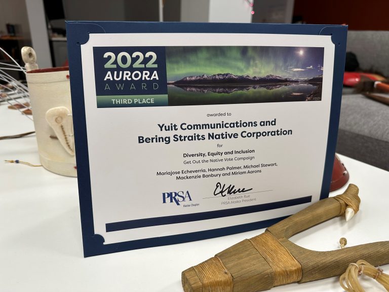 BSNC Receives Third Place PRSA - Alaska Chapter Aurora Award